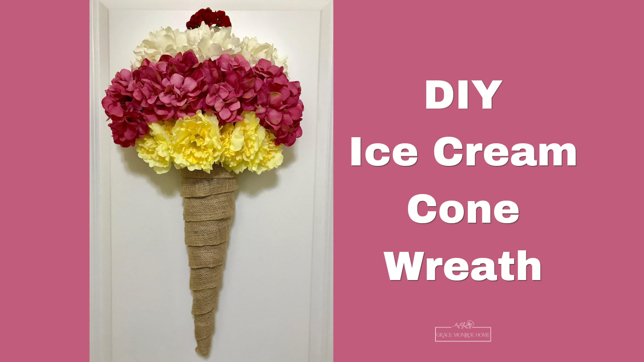 How to Make an Ice Cream Wreath for Summer - Easy Crafts
