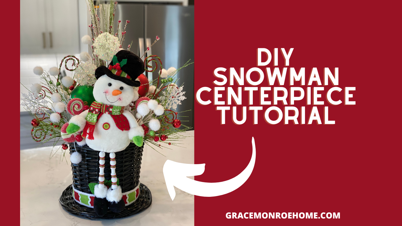 DIY Snowman Table Arrangement | Grace Monroe Home