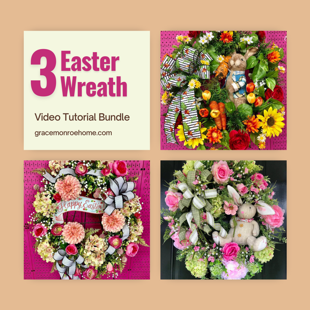 Easter Wreath Tutorial Bundle | Grace Monroe Home