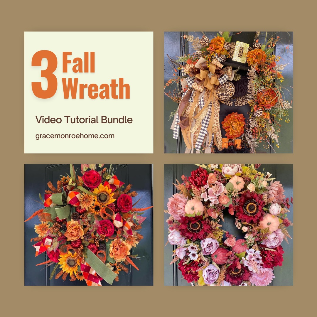Fall Wreath Tutorial Bundle | Grace Monroe Home